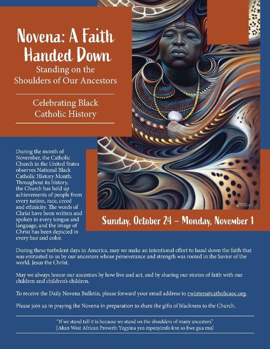 National Black Catholic History Month Novena Heads Up! – BLACKCATHOLIC