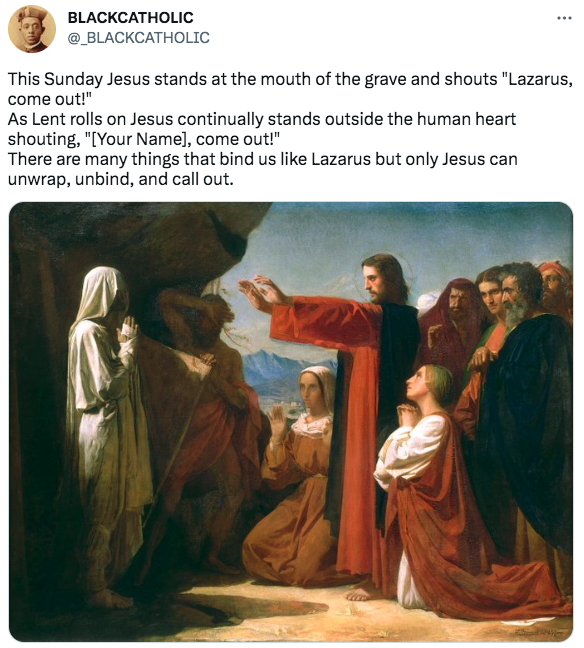 “Sunday in a TweetShell” for the Gospel for the 5th Sunday of Lent ...